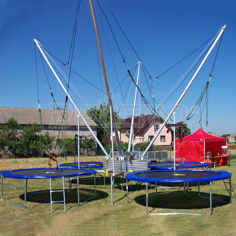 Classic 4-person Bungee Trampoline – indoor playground, trampoline park ...